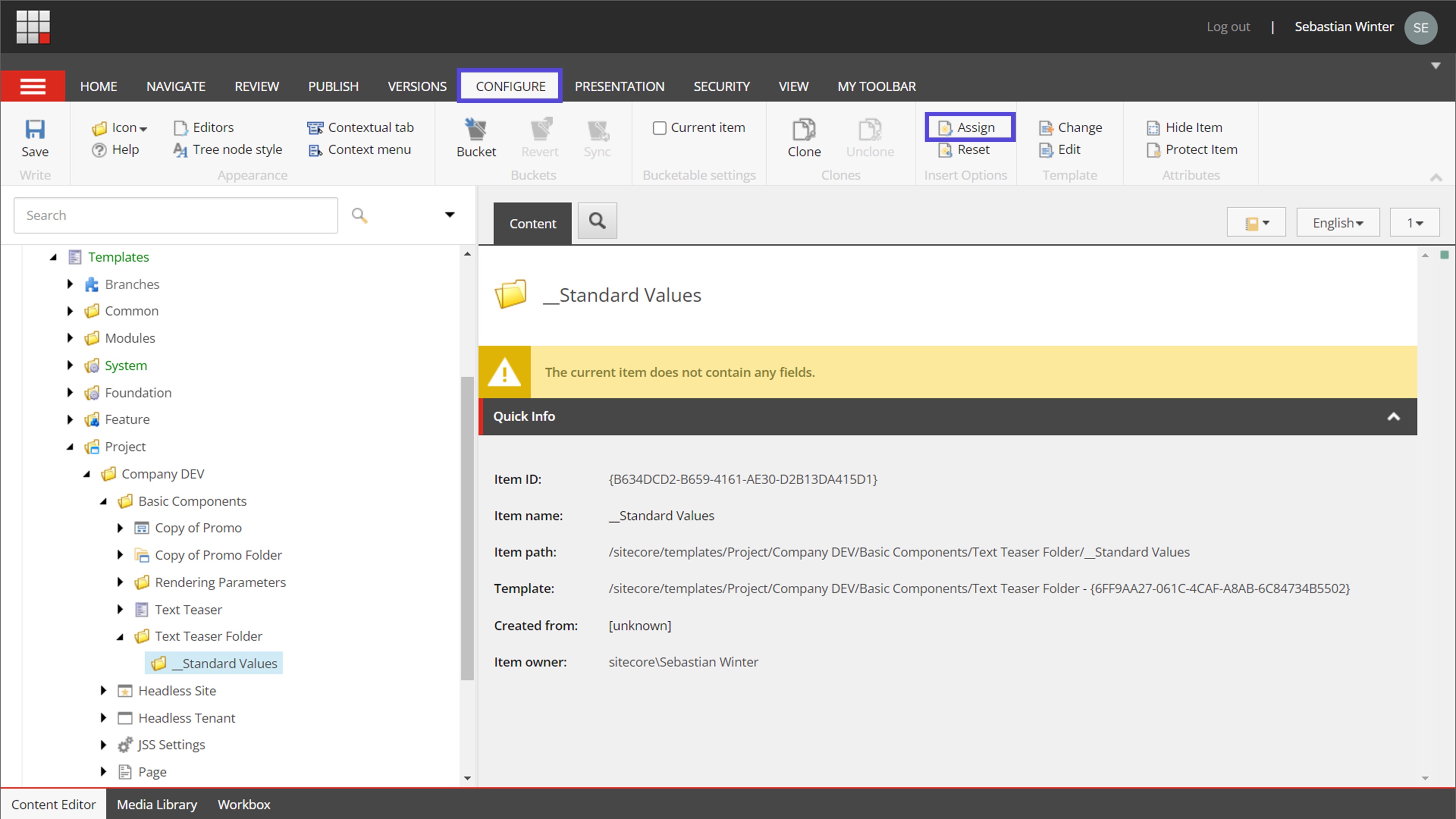 Tutorial: How to Create a Component Data Template in XM Cloud